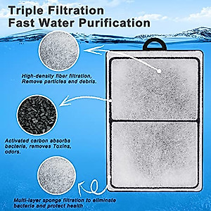 AMZBD Fish Tank Filter Cartridge for Top Fin Cartridges,PF-L Aquarium Filter Cartridges,Replacement Filter Cartridge for TOP FIN PF20,PF30,PF40 & PF75 Power Filters(12Pack)