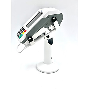 Discount Credit Card Supply DCCStands Valor Paytech VL100 7" Swivel and Tilt Terminal Stand, Screw-in and Adhesive, White…