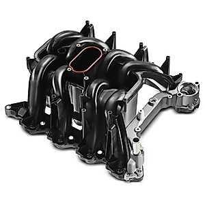 A-Premium Upper Intake Manifold with Gaskets Thermostat Kits Compatible with Ford E/F Series, E150, E250, E350, E450, F150, F250, F350, Excursion, Expedition, 5.4L V8, Replace# 2L1Z-9424-AA