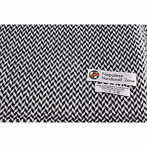 Handicraft Mart Himalayan Cashmere Throw,Natural Cashmere Blanket 54" x 108",Hand Made in Nepal (Black)