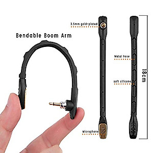 weishan A40 Mic, Microphone Replacement for Astro A40 / A40 TR Gaming Headset on PS5, PS4, Xbox One, PC, Mac, Phone, Noise Cancelling 3.5mm Black
