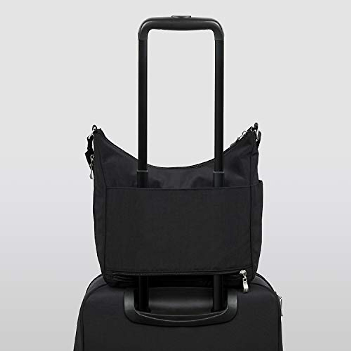 Baggallini Everywhere bagg with RFID, Charcoal Cheetah