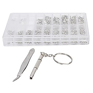 Eyeglass Screws Kit, Stainless Steel Easy Operate Perfect Repair Kit Professional Practical Eyeglasses Repair Tool Kit for Eyeglass Sunglass