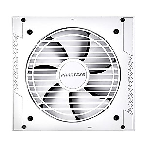 Phanteks (PH-P1000G_WT01) AMP Series 1000W 80PLUS Gold White Edition, ATX Power Supply, Fully Modular, Hybrid Mode, Silent fan, Revolt PRO LINK Certified