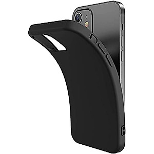 Moduro Minimalist Case for iPhone 13 Mini, Ultra Thin [1.5mm] Slim Fit Flexible Soft TPU Case (Black)