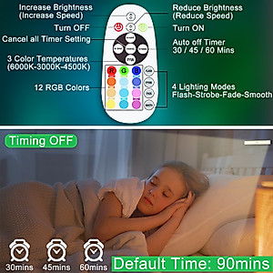 Under Cabinet Lights Wireless, Dimmable 48 LED Closet Lights Rechargeable, Under Counter Lighting with Remote, 15 Color Changing Night Light RGB Bar for Home Shelf Kitchen Pantry Stair, 4 Pack