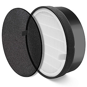 Altec Filters Compatible with LV-H132 Levoit Air Purifier Replacement Filters, 2 Hepa Filters & 2 Carbon Prefilters