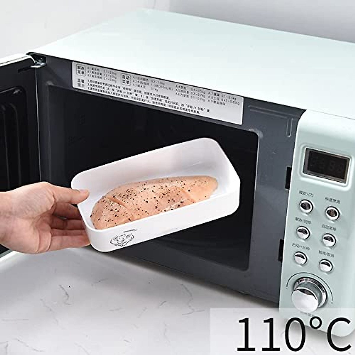 Stackable Fridge Storage Container,Set of 6 pack MINI Plastic Food Storage Containers,Fridge and Freezer Storage Trays to Store Fruits, Vegetables, Meat and More