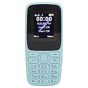 FOSA Senior Cell Phone, 2G GSM, High Volume Unlocked Basic Mobile Phone, 2.4 Inch Large Screen, Dual SIM Supported, Big Buttons Unlocked Cellphone for The Elderly Parents (Sky Blue)