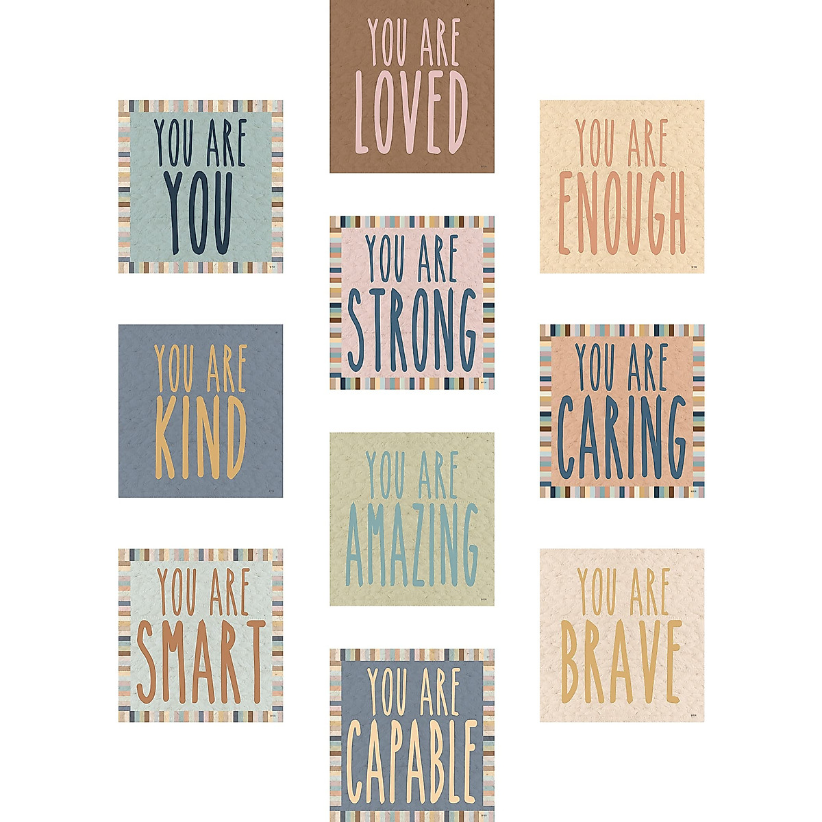 Teacher Created Resources Everyone is Welcome 7" Fun Font Letters (TCR70101) & Everyone is Welcome Positive Affirmations Accents (TCR7133)