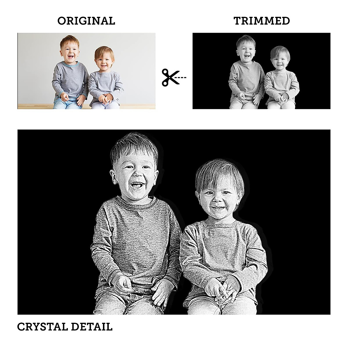 Personalized 3D Crystal Photo, Custom 3D Photo Crystal, Laser Photo Etched Engraved Inside The Crystal with Your Own Picture, 3D Picture Gift Idea, 3D Photo Engraved Crystal Gifts for Dad Father's Day