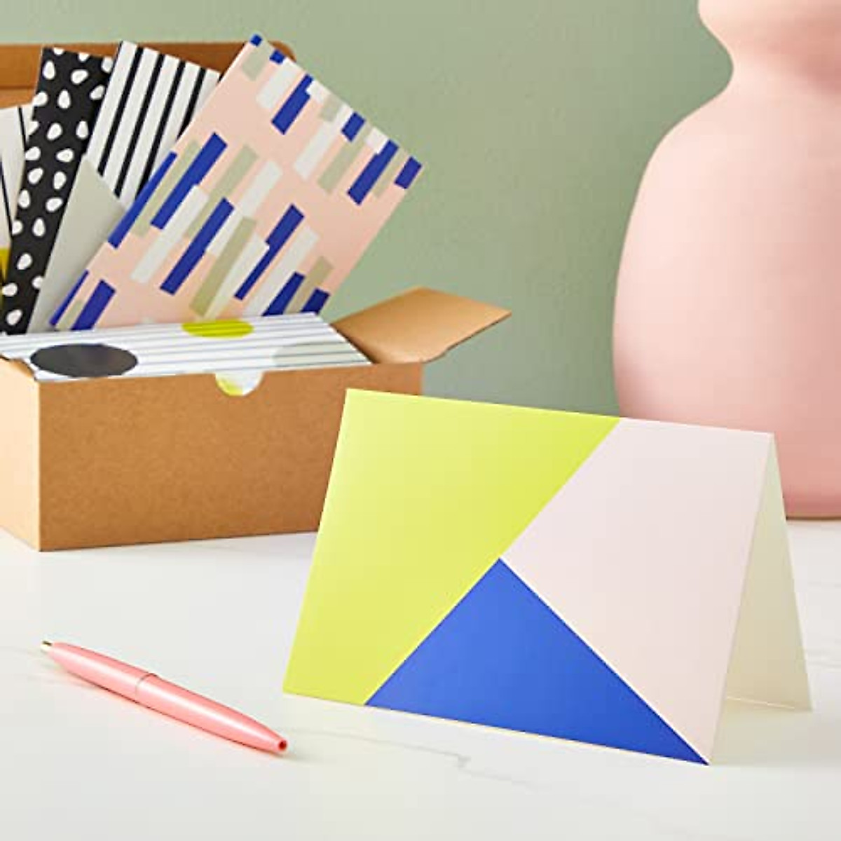 48 Pack Blank Greeting Cards with Envelopes for All Occasions, 6 Geometric Designs (4 x 6 In)