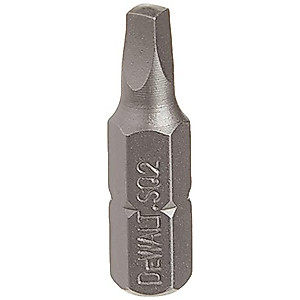 DEWALT DW2202B10 #2 Square Recess 1-Inch Bit Tip (10-Pack), Silver