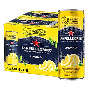 Italian Sparkling Drink, Sparkling Lemon Beverage, 12 Pack of 11.15 Fl Oz Cans