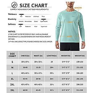 Men's Long Sleeve Shirts UPF 50+ SPF Sun Protection Shirts for Fishing Hiking Rash Guard Swim Light Green L