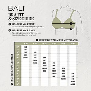 Bali Women's Comfort Revolution Front-Close Shaping Underwire Bra, Nude,40C