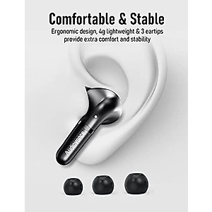 Audiovance Euphony 501 Wireless Earbuds Bluetooth Headphones for iPhone and Android, Active Noise Cancelling Wireless Ear Buds (EU501)