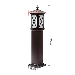 Enlylyog Simple and Modern Lawn Lamp, European Style Lamp, Retro Waterproof Home Villa Garden Lamp,Garden Lamp,Outdoor Park Landscape Lamp