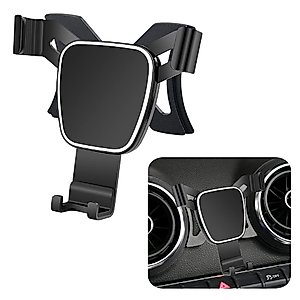 LUNQIN Car Phone Holder for 2014-2020 Audi A3 S3 RS3 Auto Accessories Navigation Bracket Interior Decoration Mobile Cell Phone Mount