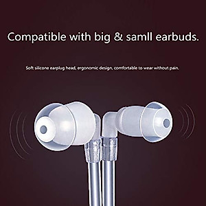 Replacement Acoustic Coil Tube for Motorola Two Way Radio Walkie Talkie Earpiece with Radio Earbuds (2 Packs)