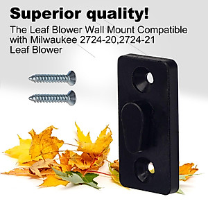 Leaf Blower Wall Mount Compatible with Milwaukee Leaf Blower M18 2724-20 2724-21, Plastic Wall Holder use for Hanging Leaf Blower - Mounting Bracket