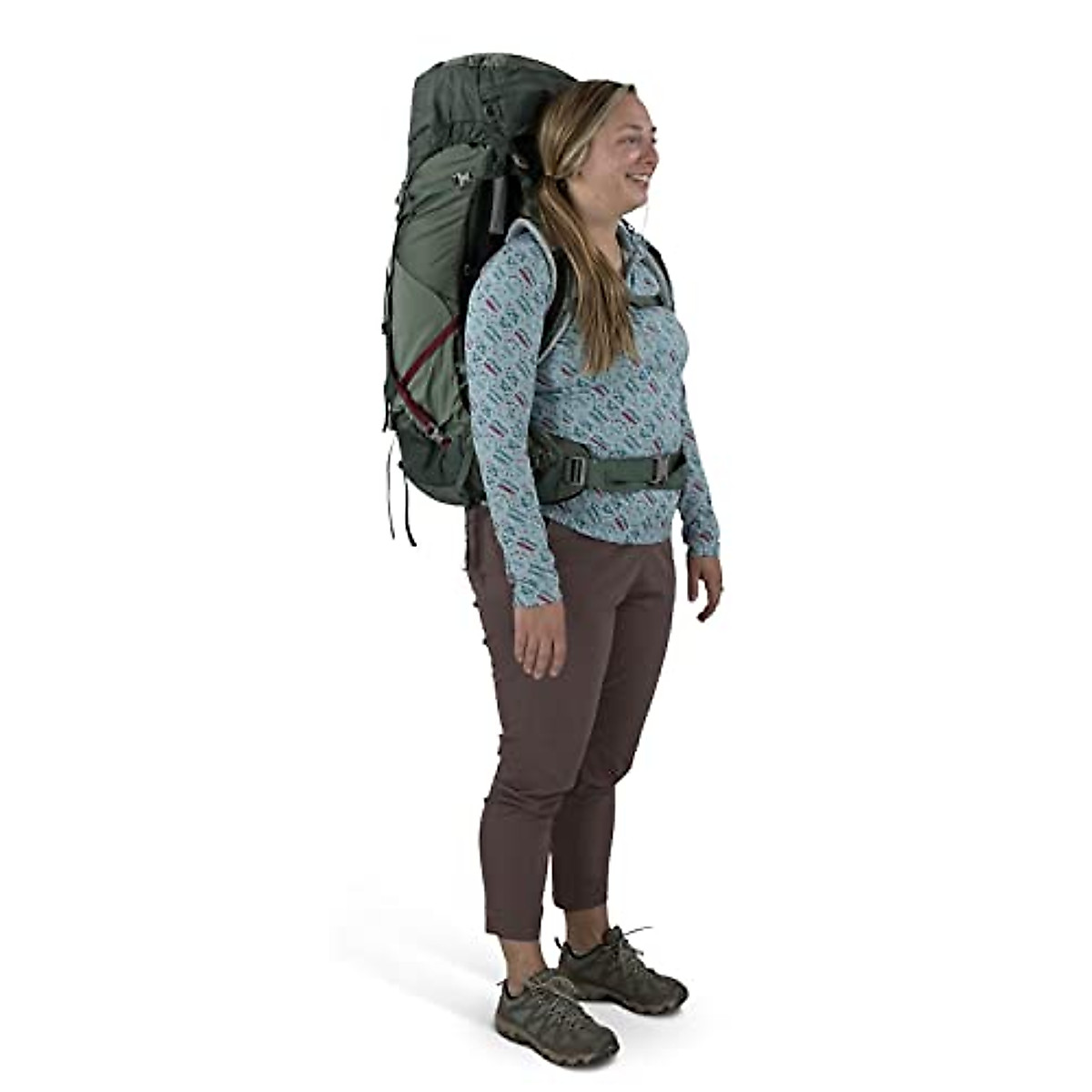 Osprey Aura AG LT 50L Women's Backpacking Backpack, Antidote Purple, WXS/S