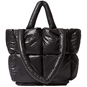 Puffer Shoulder Bag for Women Mini Down Satchel Hobo Bag Quilted Tote Bag Chic Purses 2023