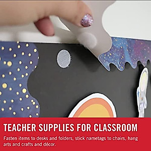 VELCRO Brand Dots with Adhesive White | 200 Pk | 3/4" Circles | Sticky Back Round Hook and Loop Closures for Organizing, Arts and Crafts, School Projects, 91824