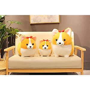 123Arts Cartoon Corgi Dog Soft Plush Throw Pillow Animal Pillow Plush Toy