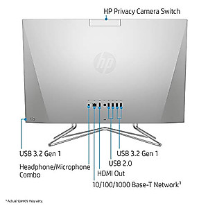 HP 24-inch All-in-One Touchscreen Desktop Computer, Intel Core i7-1065G7 Processor, 16 GB RAM, 512 GB SSD, Windows 10 Home (24-dp0180, Silver)