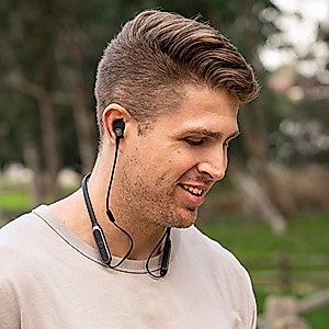 JLab Epic ANC Earbuds | Active Noise Canceling | Be Aware Audio | Bluetooth 5 | 25+ Hour Battery Life | IP54 Sweat Resistant | Universal Music Control | Bluetooth Headphones | Black