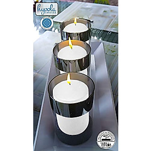 Hyoola White Pillar Candles 3x4 Inch - Unscented Pillar Candles - 6-Pack - European Made