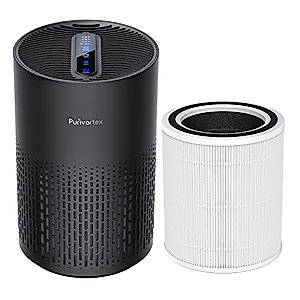 Air Purifiers Plus One More HEPA Filter for A11ergies, Pollen, Smoke, Dusts, Pets Dander, Odor, Hair, Ozone Free, 20db Quiet cleaner for Bedroom, Room, Kitchen and Living Room, SGS Certificaion