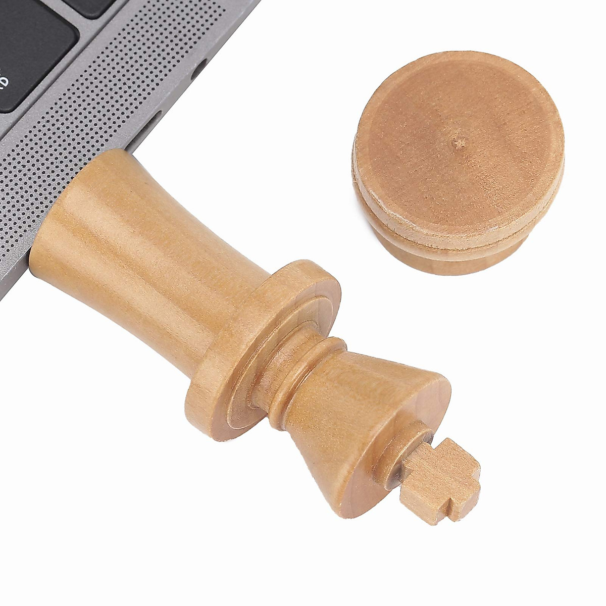 Wooden USB Stick Optional 1Gb 4Gb 16Gb 32Gb, Chess-Format Mahogany Flash Drive Thumb Drive, Maxmium 18MB/S Reading Rate U Disk Memory Stick (32G)
