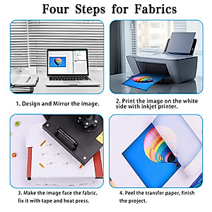 HTVRONT Sublimation Paper 8.5 x 11 inches - 150 Sheets Sublimation Paper Compatible with Inkjet Printer 120gsm