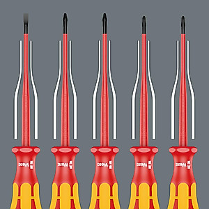 Wera 05006480001 Kraftform Plus Serie 100 Rack 160is Screwdriver Set (7 Piece)