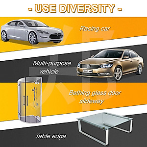Eytool Clear Car Door Edge Protector,32Ft(10M) Car Edge Trim Rubber Seal Protector with U Shape Car Protection Door Edge Guard Fit for Most Car