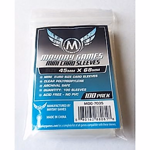 Mayday Games Mini Card Sleeve 45 MM X 68 MM pack of 100