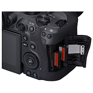 Canon EOS R6 Mark II Mirrorless Digital Camera with RF 24-105mm f/4-7.1 STM Lens + 75-300mm F/4-5.6 III Lens + 128GB Memory + Case + Tripod + Filters (41pc Bundle)