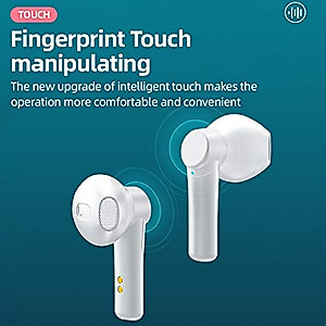 Wireless Earbuds Bluetooth Headphones 24hrs Play Back Sport Earphones,USB-C Charging Port with LED Display Ear Buds Built-in Mic Headset for Workout