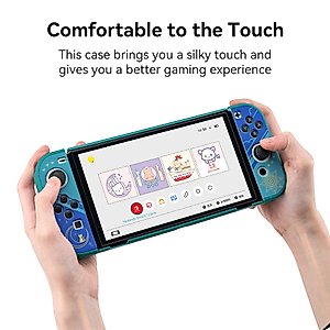 GeekShare Protective Case Slim Cover Case Compatible with Nintendo Switch OLED - Shock-Absorption and Anti-Scratch Skin Case for Switch OLED - Alchemy Cat (for OLED Model)