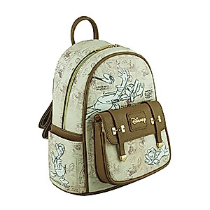 Wondapop Disney Donald Duck 11" Vegan Leather Fashion Mini Backpack