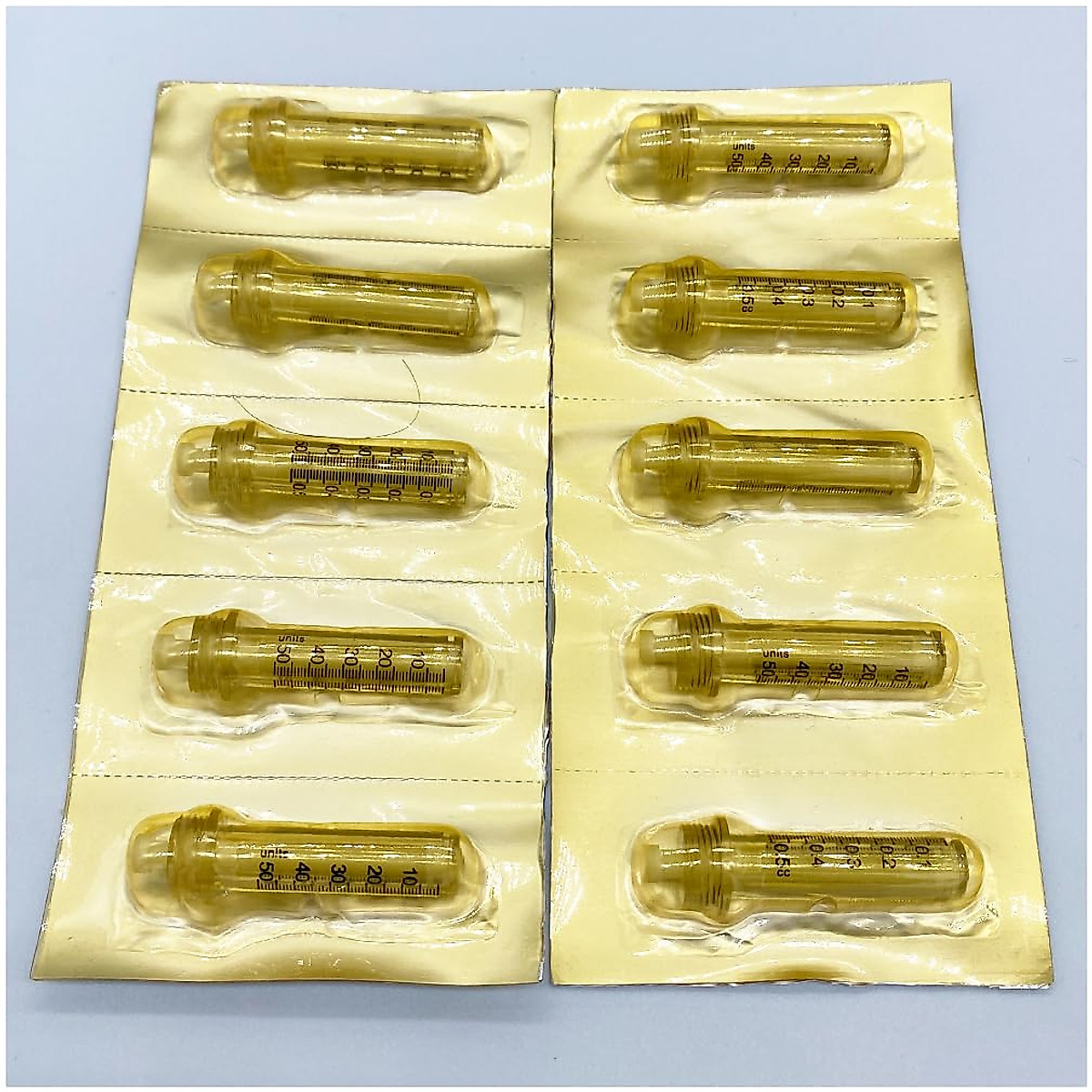 QiQiBaby Disposable 10pcs 0.5ml Empty Ampoule with 1pc Adapter Cap Replacement Parts