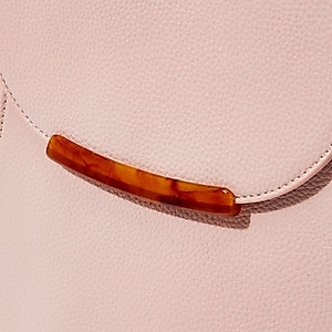 KATIE LOXTON Dani Tortoiseshell Womens Vegan Leather Convertible Strap Top Handle Purse Backpack Dusty Pink