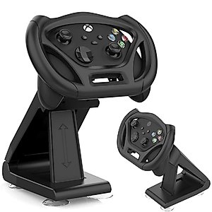 Xbox Series Gaming Racing Wheel, Meagadream Steering Wheel with 4 Table Suction Cup for Microsoft Xbox Series S/X, Xbox One/Xbox One S/Xbox One X Controller (Controller Not Included)