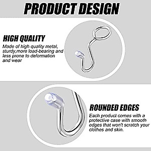 Clothes Hanger Connector Hooks Metal Hanger Extender Hooks Metal Outfit Hangers Extender Clips Silver Clothes Extender Hooks for Clothes Organizer Closet (100 Pcs)