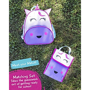 Toddler Backpack for Girls and Boys with Kids Lunch Bag - Unicorn Backpack for Girls and Lunch Bag Kids Backpack for School with Lunch Box Kids - Camp Travel Preschool Backpack - Unstoppable Unicorn
