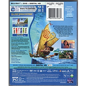 Disney Moana - Exclusive 32-Page Storybook (Blu-ray + DVD + Digital HD)
