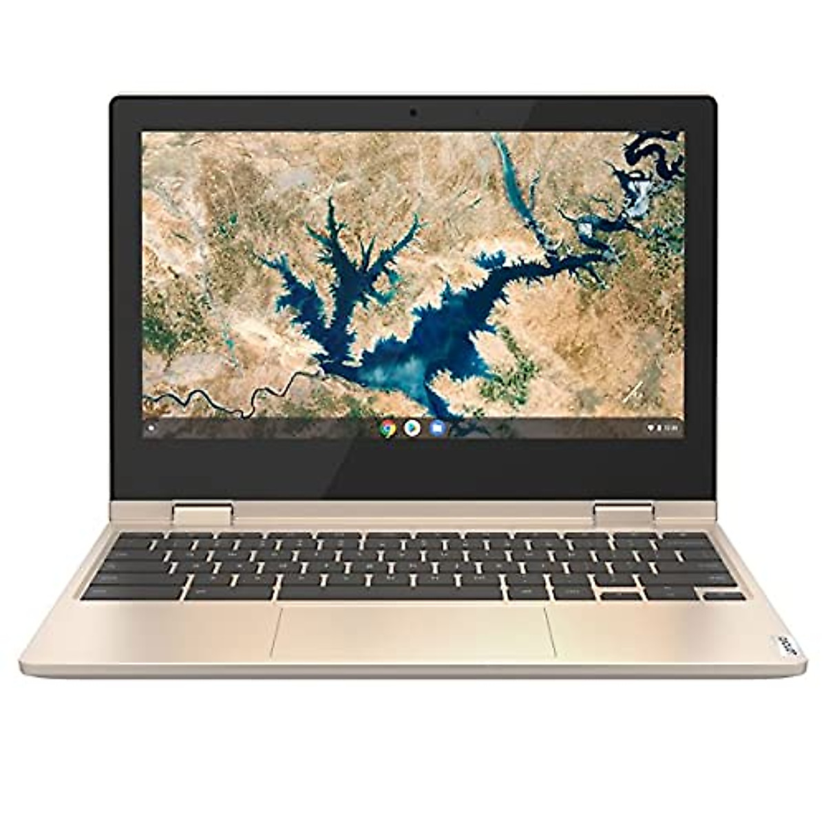Lenovo Flex 3 2-in-1 Chromebook Laptop, 11.6" HD Touchscreen, Intel Celeron N4020 CPU, 4GB RAM, 96GB Storage(32GB eMMC + 64GB Card), WiFi, Bluetooth, Webcam, Chrome OS, Almond | TGCD Bundle