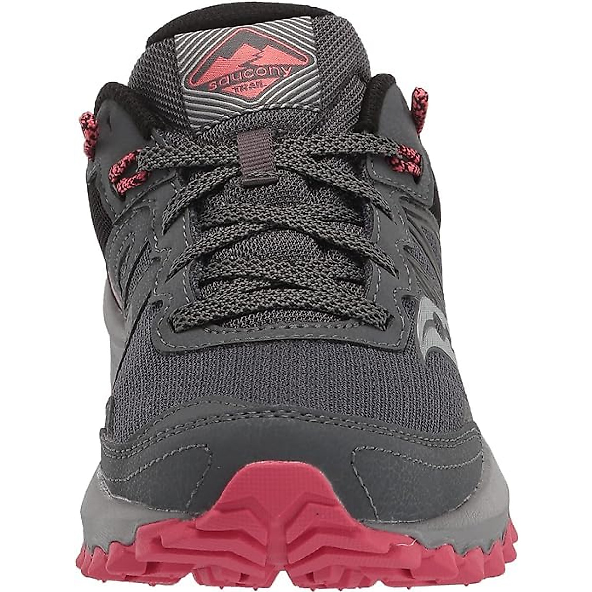 Saucony Women's Excursion TR14 Running Shoe, Charcoal/Coral, 8.5 W US